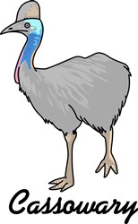CASSOWARY print art print art at EmbroideryDesigns.com ...