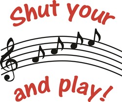 Shut Up & Play SVG cut file at EmbroideryDesigns.com ...