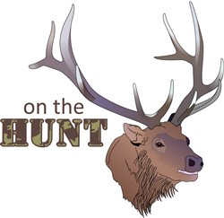 ON THE HUNT print art print art at EmbroideryDesigns.com ...