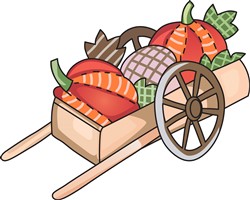 FALL HARVEST print art print art at EmbroideryDesigns.com ...