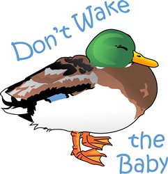 DONT WAKE THE BABY print art print art at EmbroideryDesigns.com ...