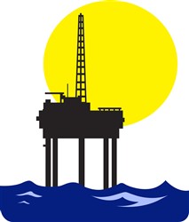 OFFSHORE OIL RIG print art print art at EmbroideryDesigns.com ...