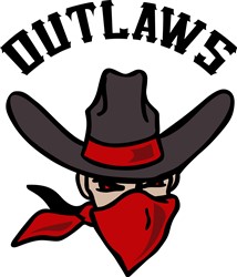 OUTLAW BANDITS print art print art at EmbroideryDesigns.com ...