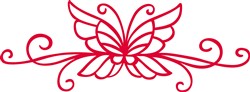 BUTTERFLY SCROLL EXTRA LARGE SVG cut file at EmbroideryDesigns.com ...