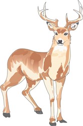 BUCK DEER print art print art at EmbroideryDesigns.com ...