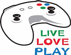 LIVE LOVE PLAY print art print art at EmbroideryDesigns.com ...