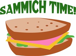 SAMMICH TIME print art print art at EmbroideryDesigns.com ...