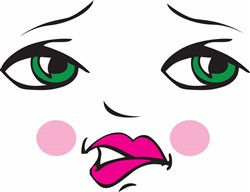 DOLL FACE 12 print art print art at EmbroideryDesigns.com ...