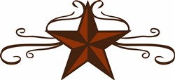 WESTERN STAR SCROLL SVG cut file at EmbroideryDesigns.com ...