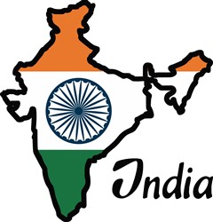 INDIA SVG cut file at EmbroideryDesigns.com | EmbroideryDesigns.com