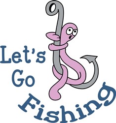 lets go fishing print art print art at EmbroideryDesigns.com ...