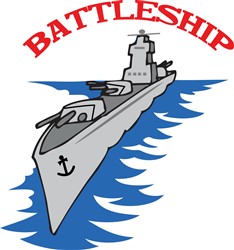 BATTLESHIP print art print art at EmbroideryDesigns.com ...