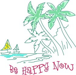 Be Happy Now print art print art at EmbroideryDesigns.com ...