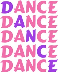 Dance Lettering SVG cut file at EmbroideryDesigns.com ...