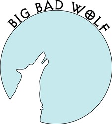 Big Bad Wolf print art print art at EmbroideryDesigns.com ...