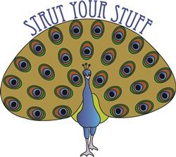Strut Your Stuff print art print art at EmbroideryDesigns.com ...