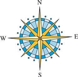 Compass Rose print art print art at EmbroideryDesigns.com ...