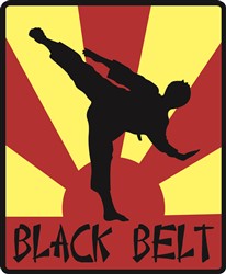 Black Belt Karate print art print art at EmbroideryDesigns.com ...