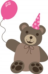 Birthday Girl Bear print art print art at EmbroideryDesigns.com ...