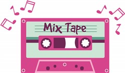 Mix Tape print art print art at EmbroideryDesigns.com ...