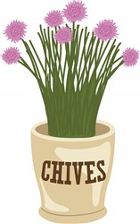 Chives print art print art at EmbroideryDesigns.com | EmbroideryDesigns.com