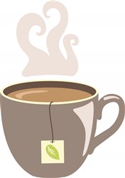 Cup Of Tea print art print art at EmbroideryDesigns.com ...