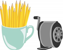 Sharpened Pencils print art print art at EmbroideryDesigns.com ...