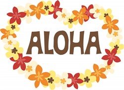 Aloha Lei print art print art at EmbroideryDesigns.com ...