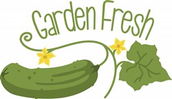 Garden Fresh Cucumber print art print art at EmbroideryDesigns.com ...