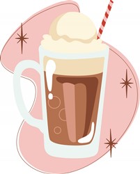 Root Beer Float print art print art at EmbroideryDesigns.com ...