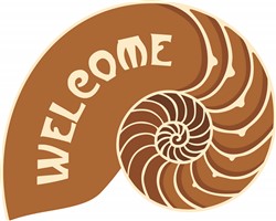 Welcome Shell print art print art at EmbroideryDesigns.com ...