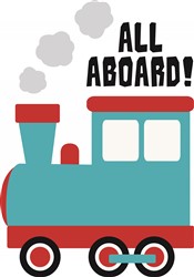 All Aboard! print art print art at EmbroideryDesigns.com ...