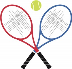 Tennis Rackets print art print art at EmbroideryDesigns.com ...