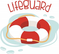 Lifeguard print art print art at EmbroideryDesigns.com ...