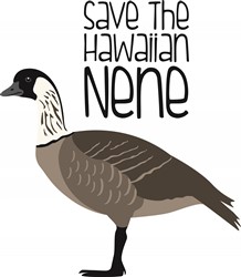 Save The Nene print art print art at EmbroideryDesigns.com ...