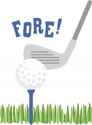 Golf Fore print art print art at EmbroideryDesigns.com ...