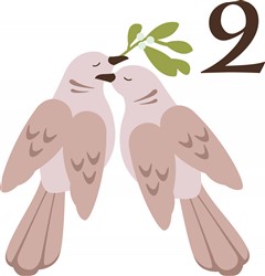 2 Doves print art print art at EmbroideryDesigns.com ...