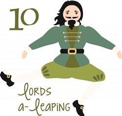 10 Lords A-Leaping print art print art at EmbroideryDesigns.com ...