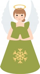 Snowflake Angel print art print art at EmbroideryDesigns.com ...