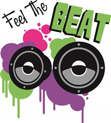 Feel The Beat print art print art at EmbroideryDesigns.com ...