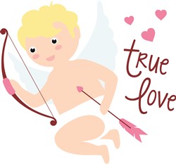 True Love Cupid print art print art at EmbroideryDesigns.com ...