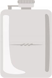 Silver Flask print art print art at EmbroideryDesigns.com ...