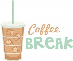 Coffee Break print art print art at EmbroideryDesigns.com ...