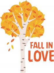 Fall In Love print art print art at EmbroideryDesigns.com ...