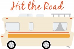 Hit The Road print art print art at EmbroideryDesigns.com ...