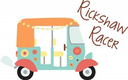 Rickshaw Racer print art print art at EmbroideryDesigns.com ...