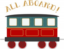 All Aboard print art print art at EmbroideryDesigns.com ...
