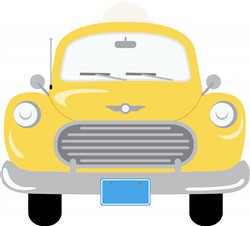 Yellow Cab Taxi print art print art at EmbroideryDesigns.com ...