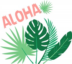 Aloha Plants print art print art at EmbroideryDesigns.com ...