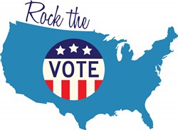 Rock The Vote print art print art at EmbroideryDesigns.com ...